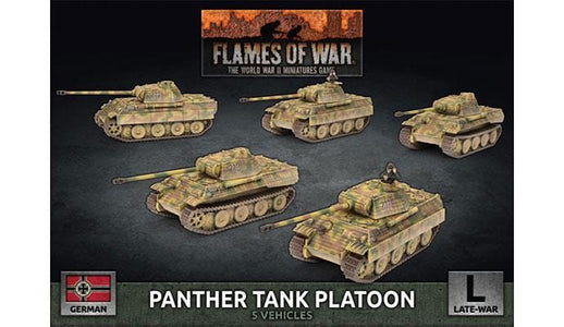 German Panther A Tank Platoon (Late War x5 Tanks Plastic) | FlipSide Gaming