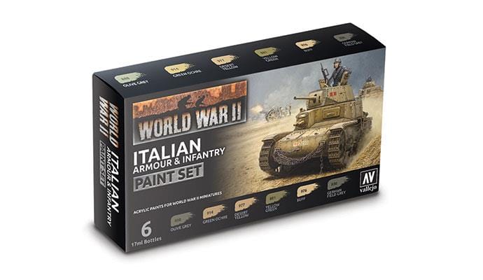 70.209 WW2 Italian Armour and Infantry Paint Set – Flipside Gaming